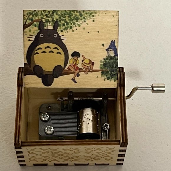 Unbranded | Other | Totoro Hand Crank Wooden Music Box Studio Ghibli ...